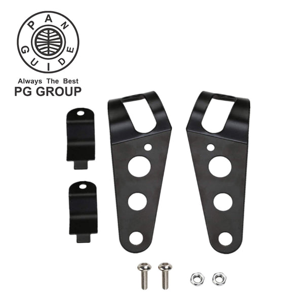 Pan Guide Universal 35mm-43mm Motorcycle Headlight Mount Brackets Fork ...